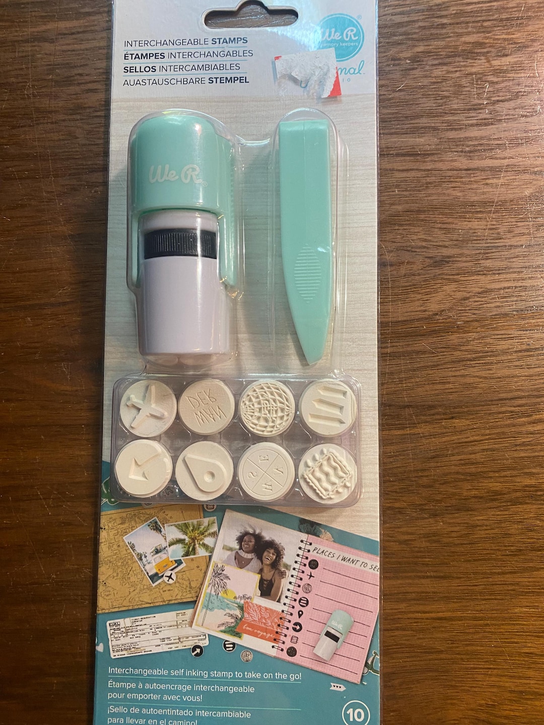 Interchangeable Stamps Small Round Rubber Stamp Set - Paper Crafting ...
