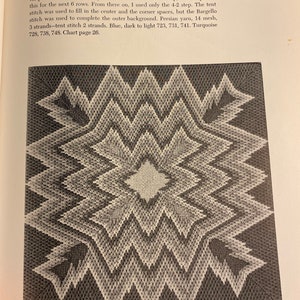 Four Way Bargello Needlepoint - Dorothy Kaestner 1974 Canvas Embroidery ...