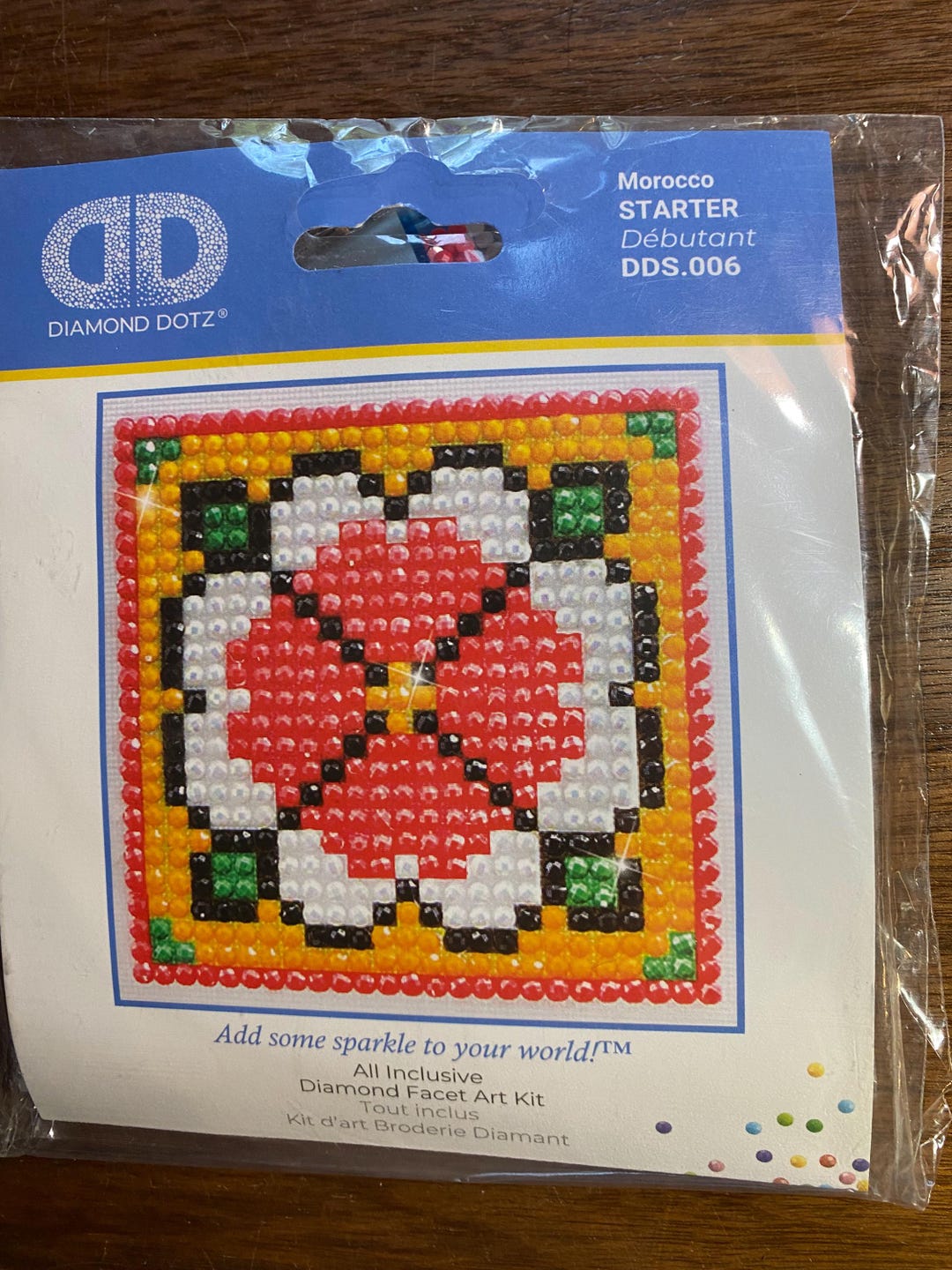 Morocco Bead Diamond Facet Art Kit - Simple Flower Beginner - Unopened ...