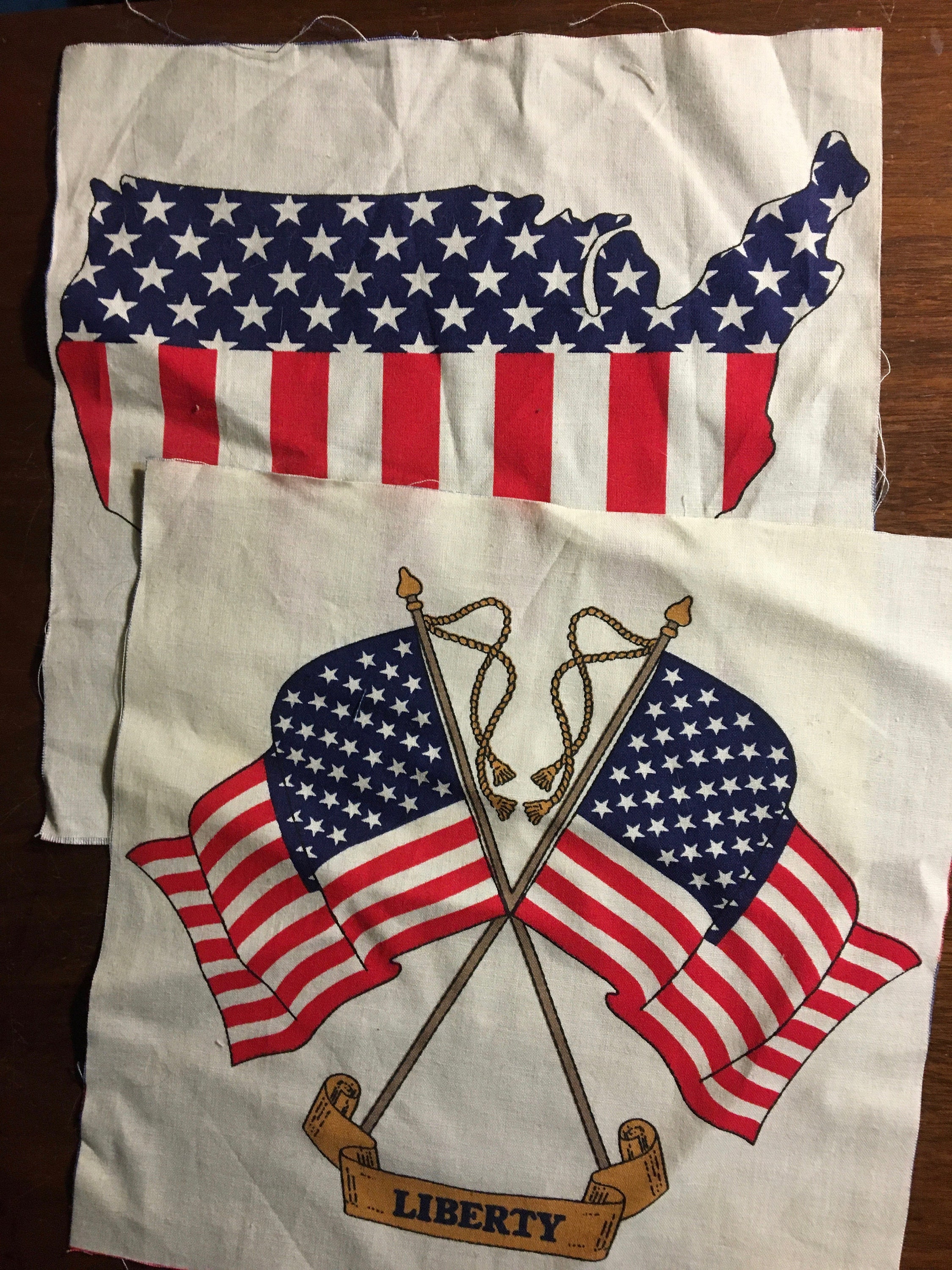 American Flag / Map Fabric Panels to Sew 2 8.5 X - Etsy
