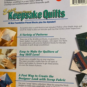 Keepsake Quilts Easy Paper Pieced 72 Blocks - Carol Doak - 1995 ...