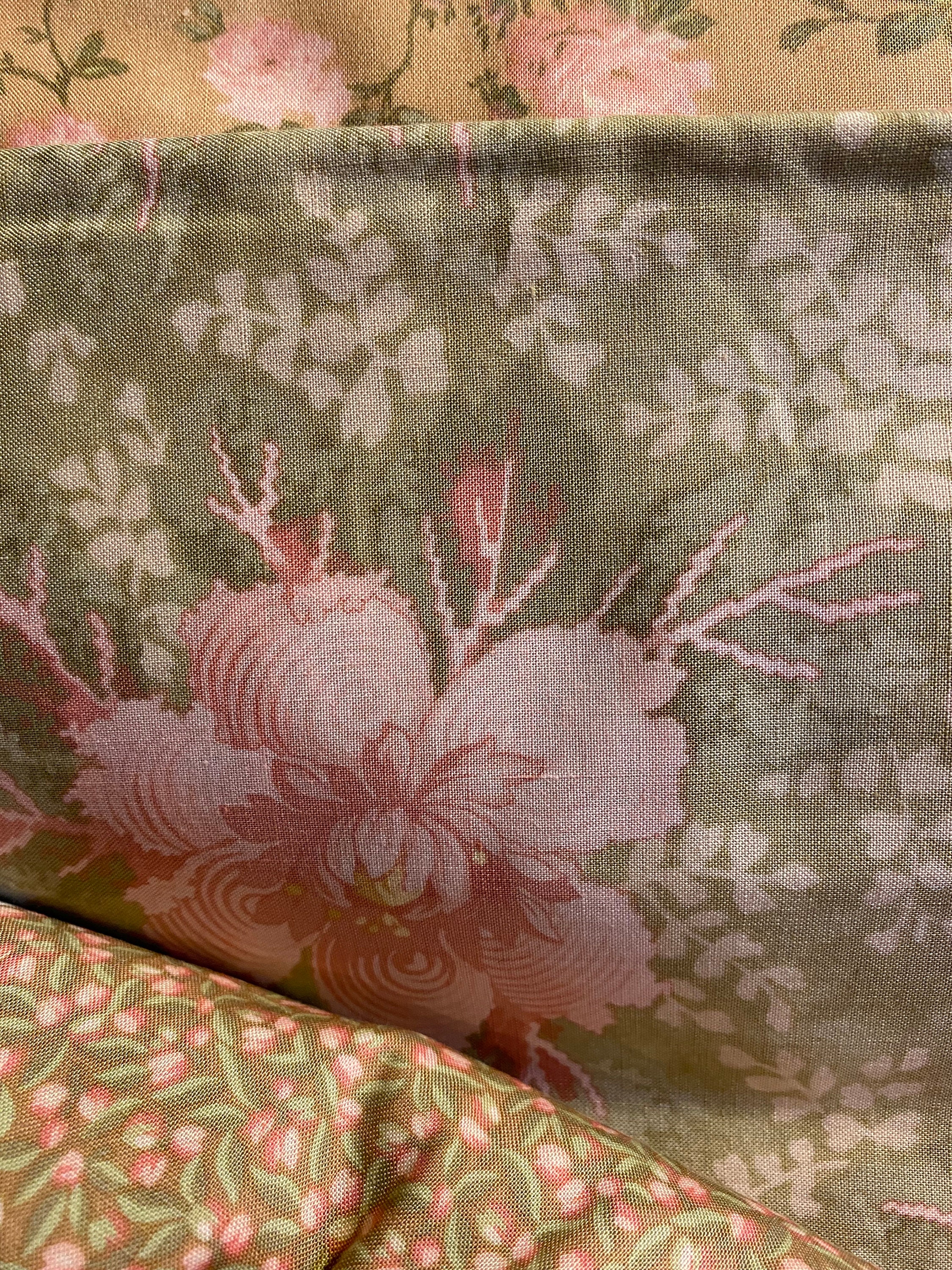 Pick Coordinating Fabric Flowers / Roses / Pinks - Greens - Mauve ...