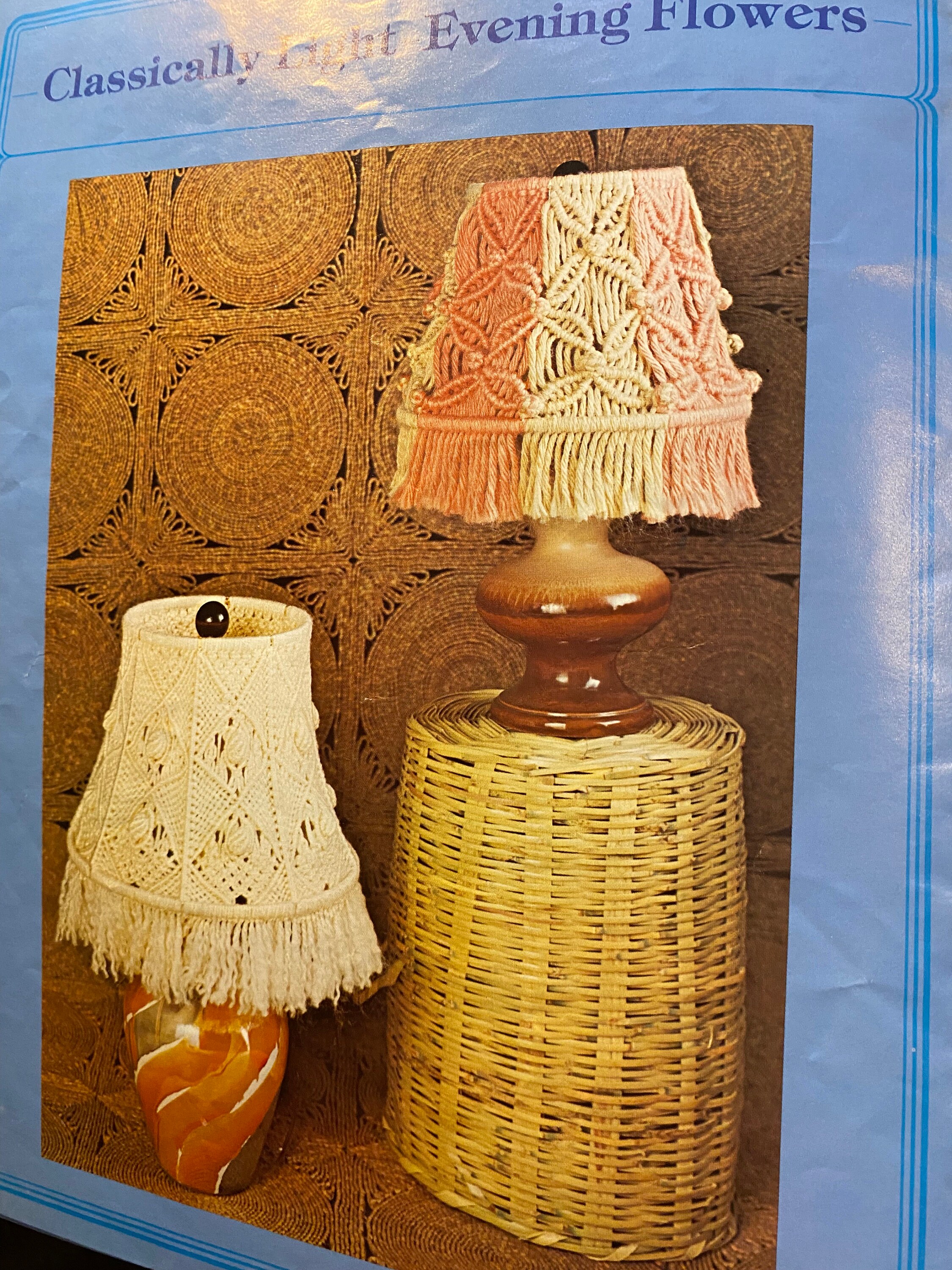 Lamp Shades Macrame Lightly / Plant Hangers Home Decorating Ideas - C ...