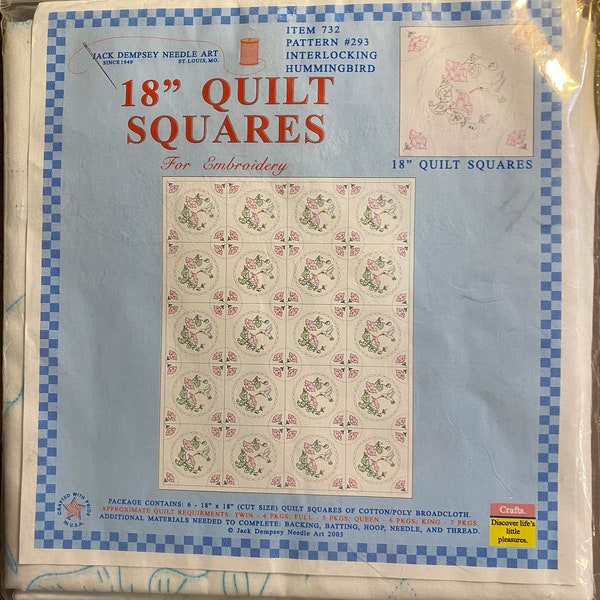 Jack Dempsey Cross Stitch Quilt Blocks - Etsy