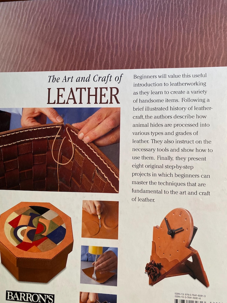 Art and Craft of Leather - Maria Riba / Eva Miro - 2008 - Instructions ...