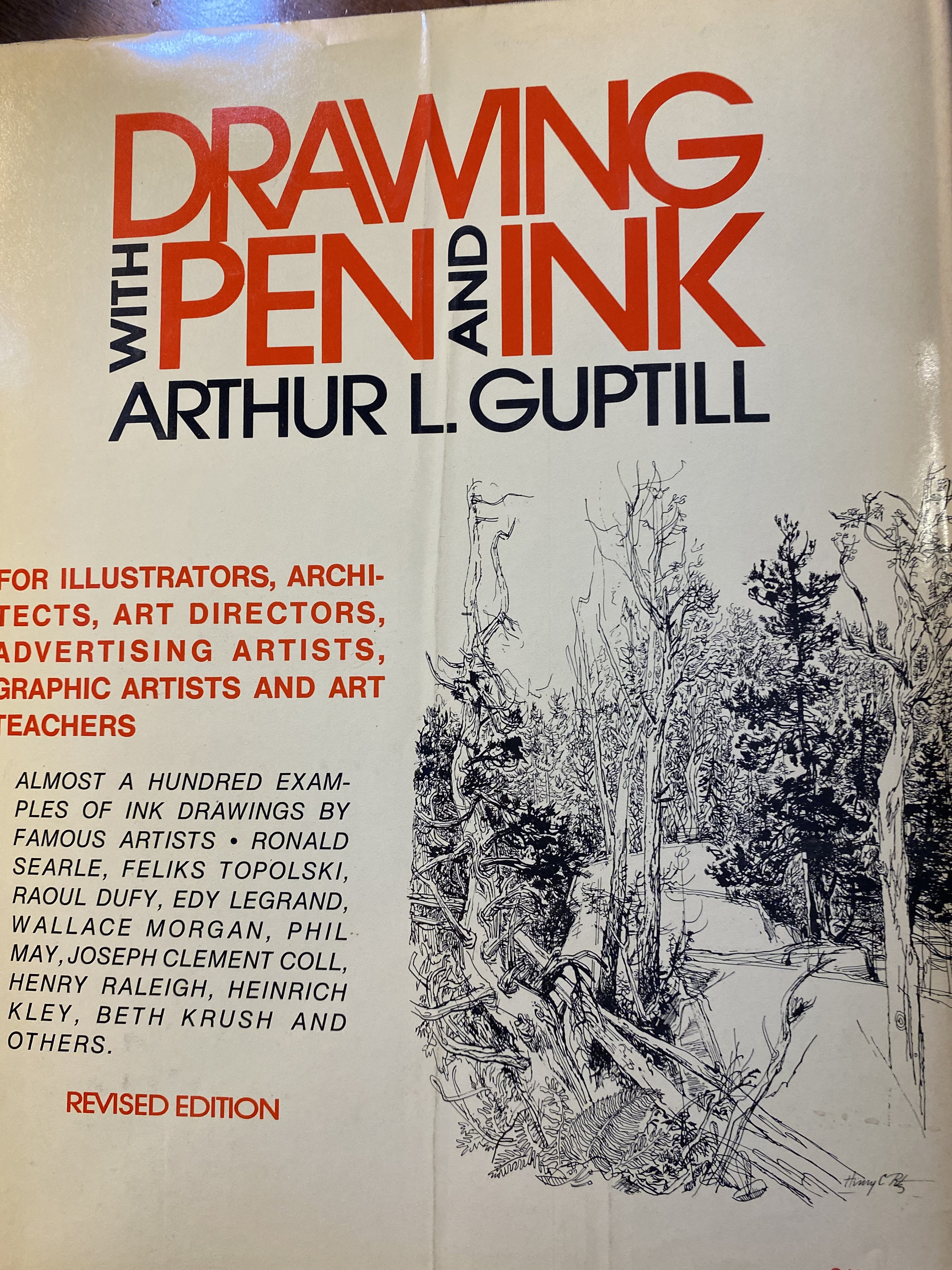 Drawing With Pen and Ink Art Study Arthur Guptill 1968 | Etsy