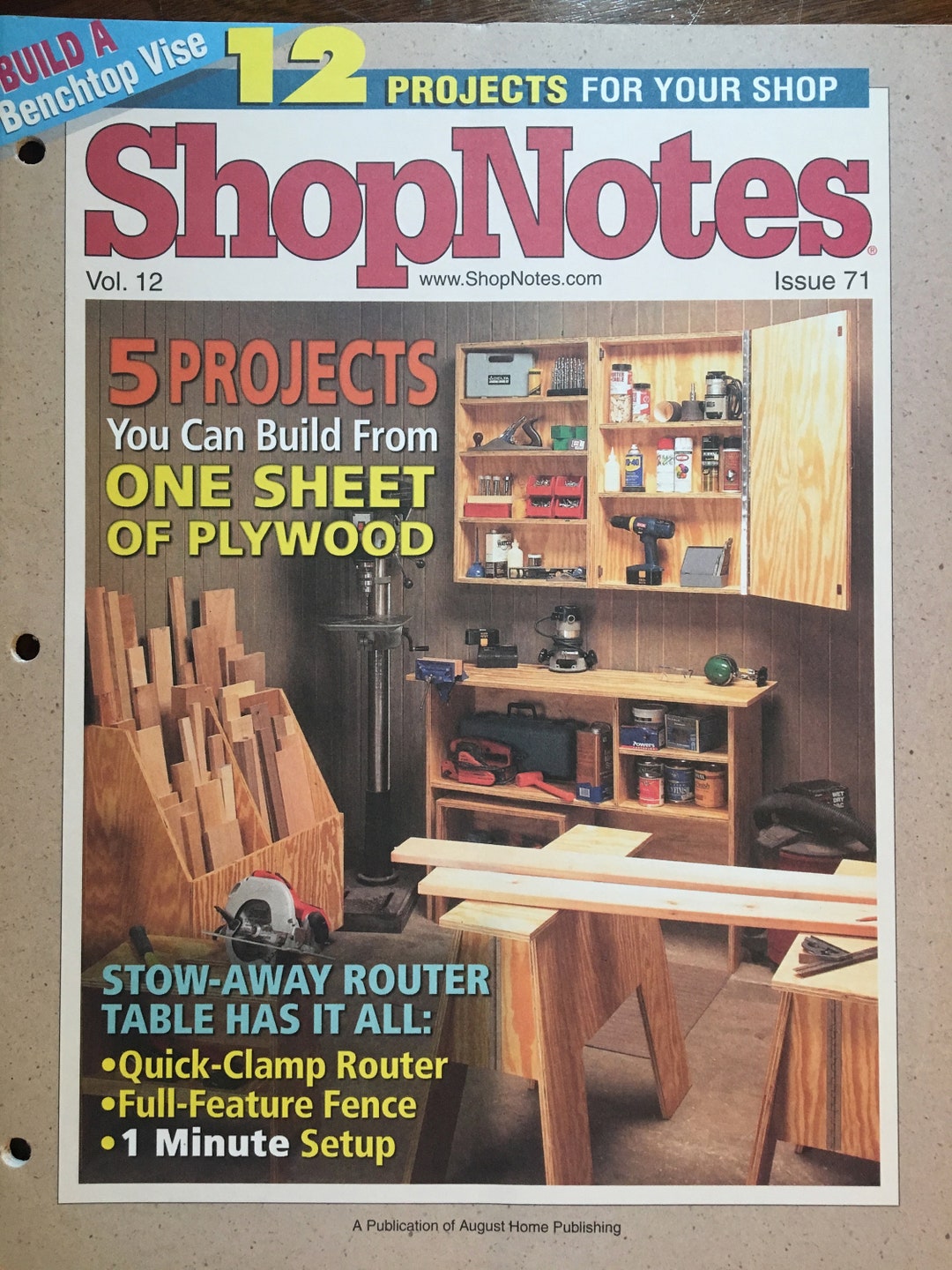Shop Notes Magazine for Woodworking: Issue 71 September 2003 - 5 ...