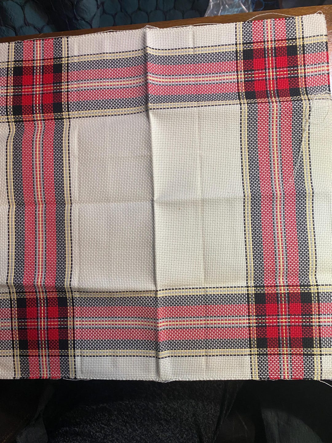Hopscotch Tartan Plaid Cross Stitch Fabric by Charles Craft, Aida 14 ...