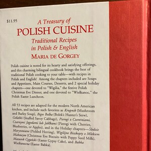 Treasury of Polish Cuisine Cook Book - Maria De Gorgey - 2001 ...