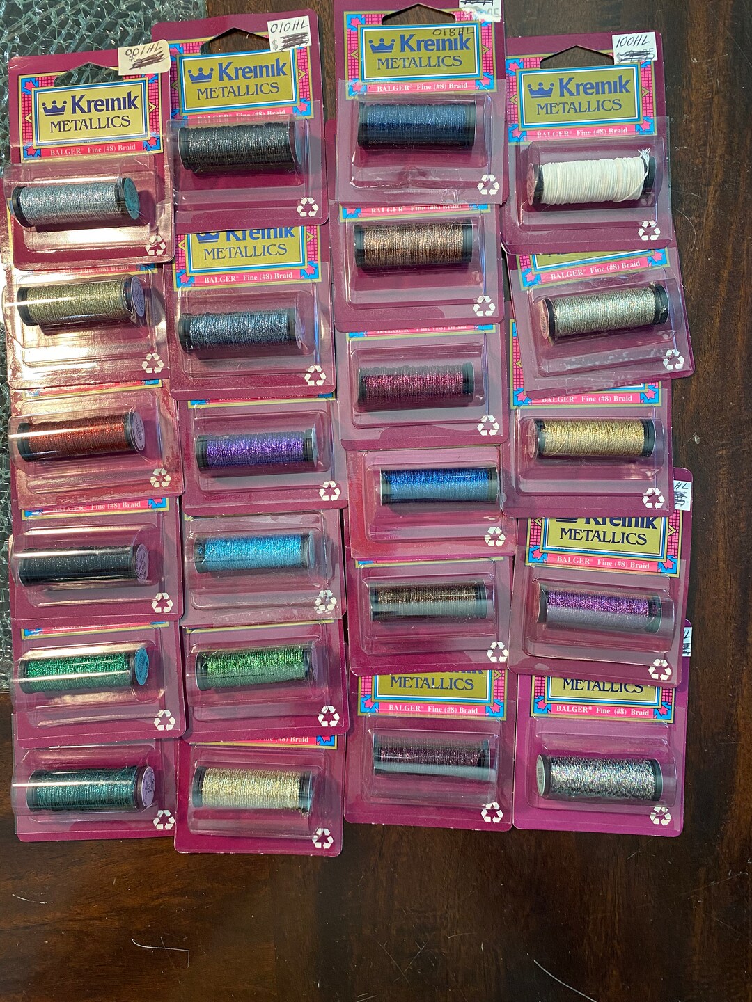 Kreinik #8 Braid Balger Very Fine High Lustre - Pick Color Metallic ...