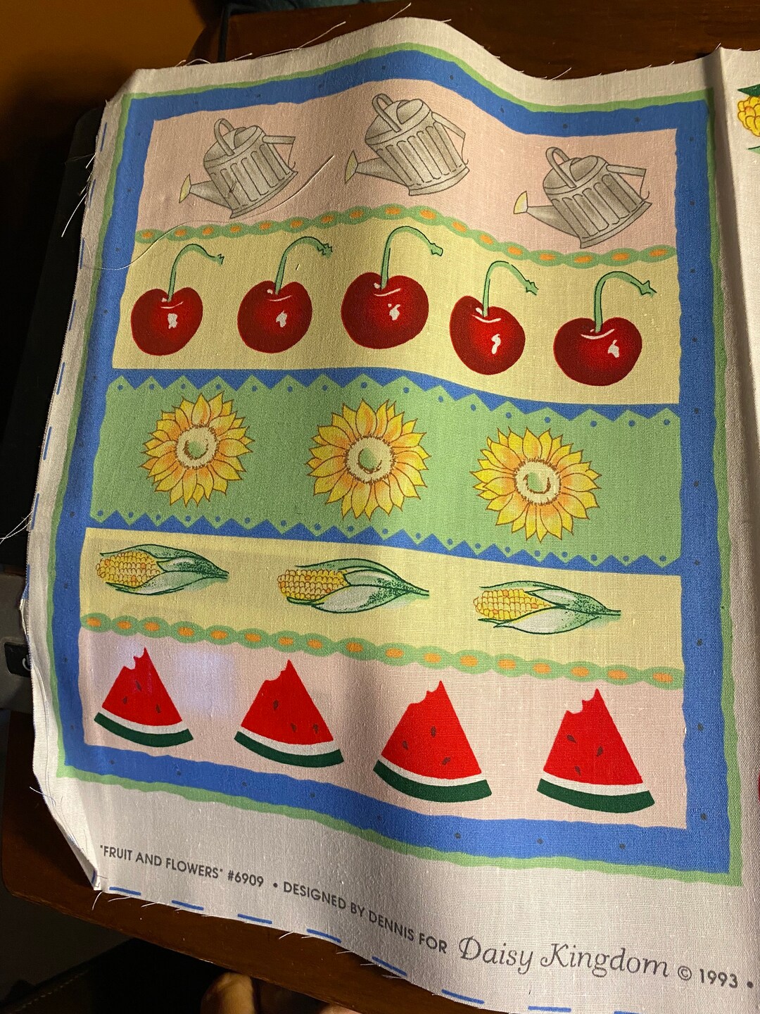Daisy Kingdom Fruit and Flowers Watermelon - 6909 - Fabric PANEL to Sew ...