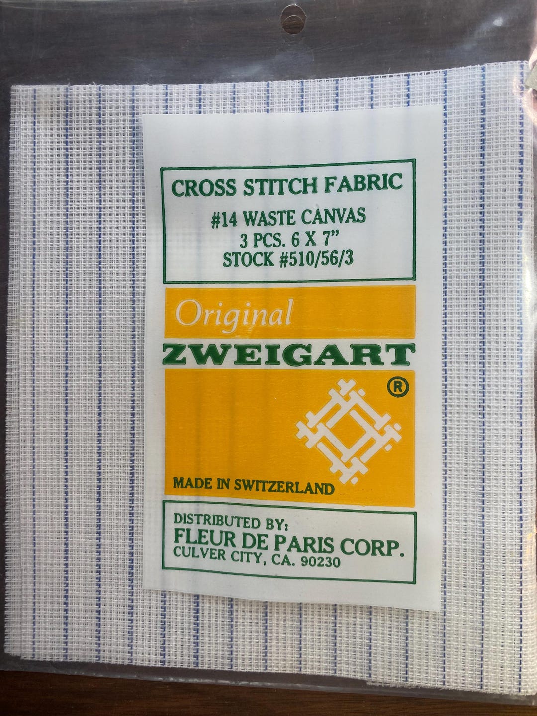 Cross Stitch Fabric - Tear Away Graph Canvas 14 Count - Waste Fabric by ...