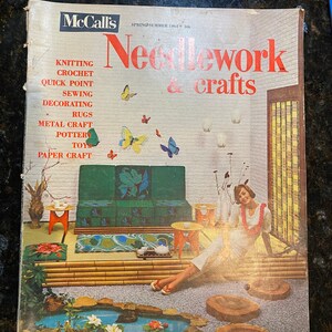 Mccall's Needlework Magazine Choose Issue C1960/70s Knitting Crochet ...