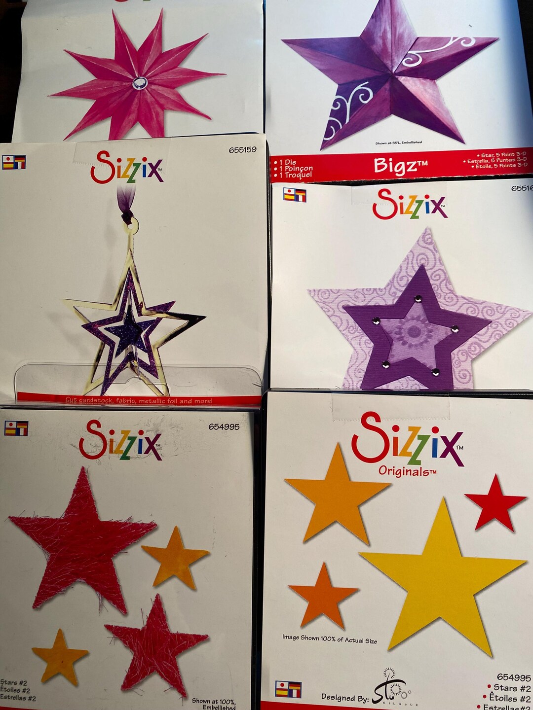 Stars / 3-D / Hanging - Pick Sizzix - for Roller Machine Provo Craft ...