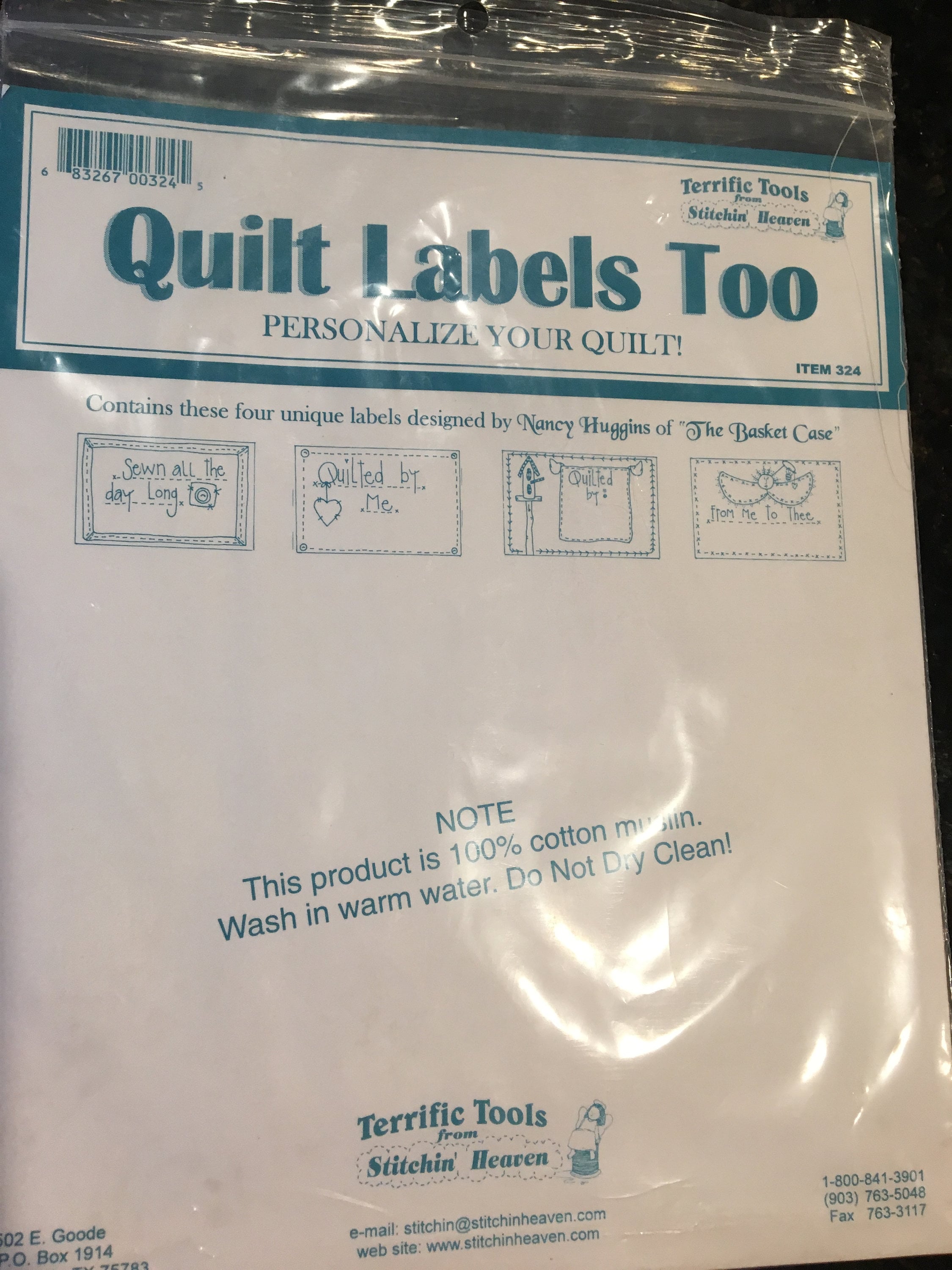 Quilt Labels Blank Ready for You to Personalize Your Projects - 4 ...