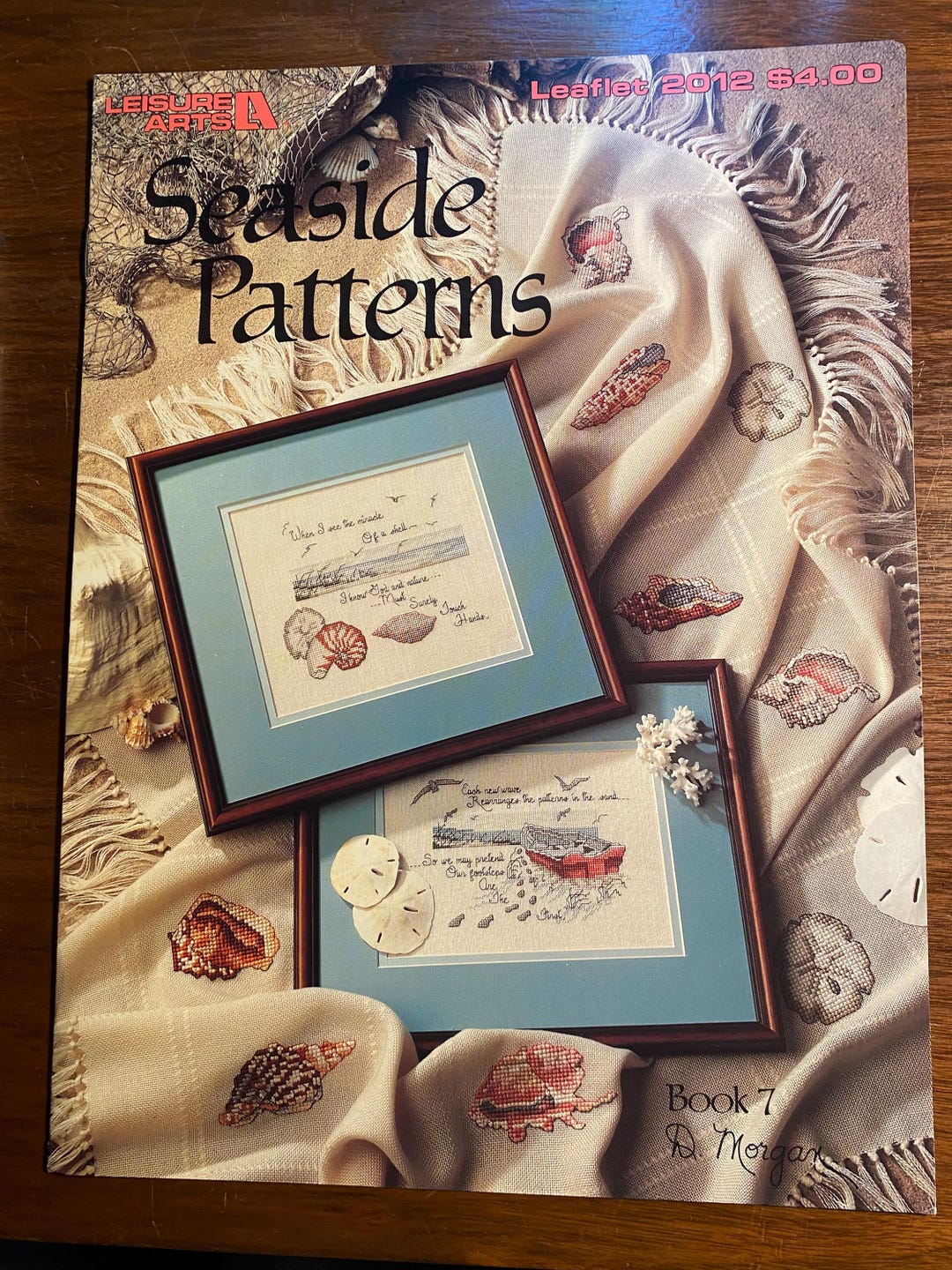 Seaside Patterns Shells Boats Ocean - Counted Thread Cross Stitch Chart ...
