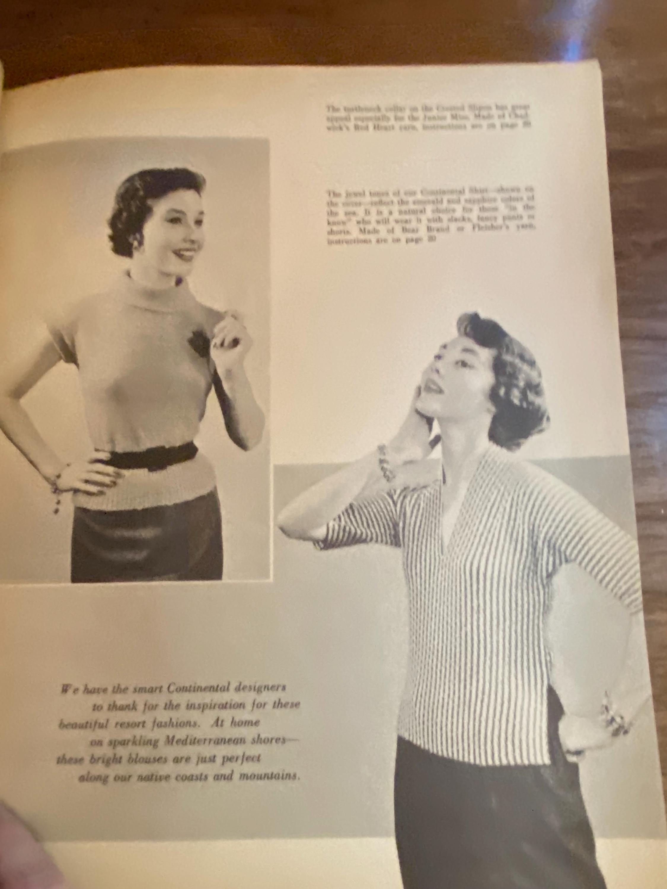 Vintage Smart Knitting and Needlecraft Knitting Magazine 1955 15th Ed ...