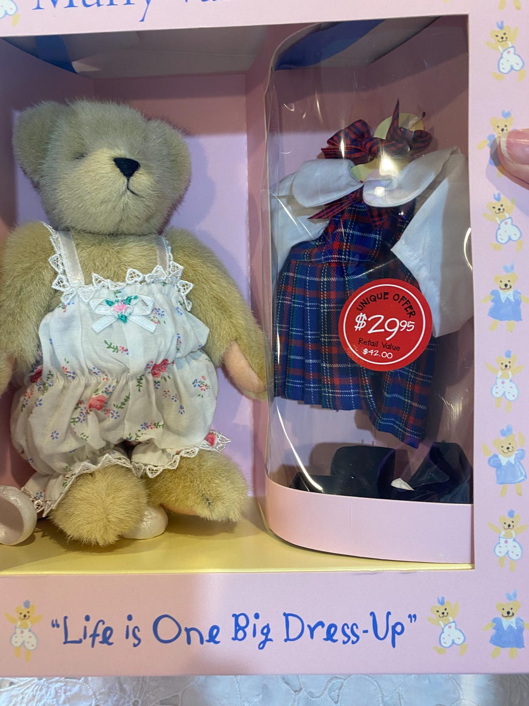 Muffy Bear With School Dress - 1998, Vanderbear Collection - Soft ...