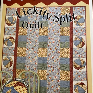 Pick: Lickity Split Quilt or Forest Bloom - Quilted Wallhanging Pattern ...