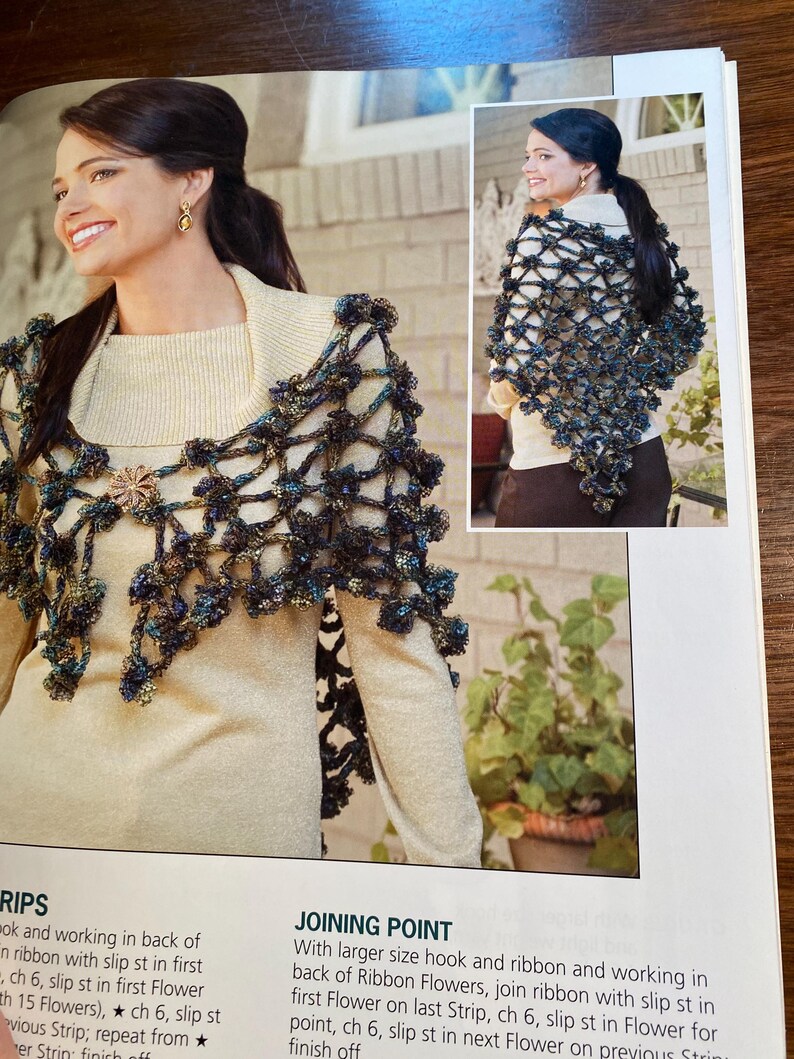 Teach Yourself Crochet Ribbon Accents - Fashion - Leisure Arts 4456 ...