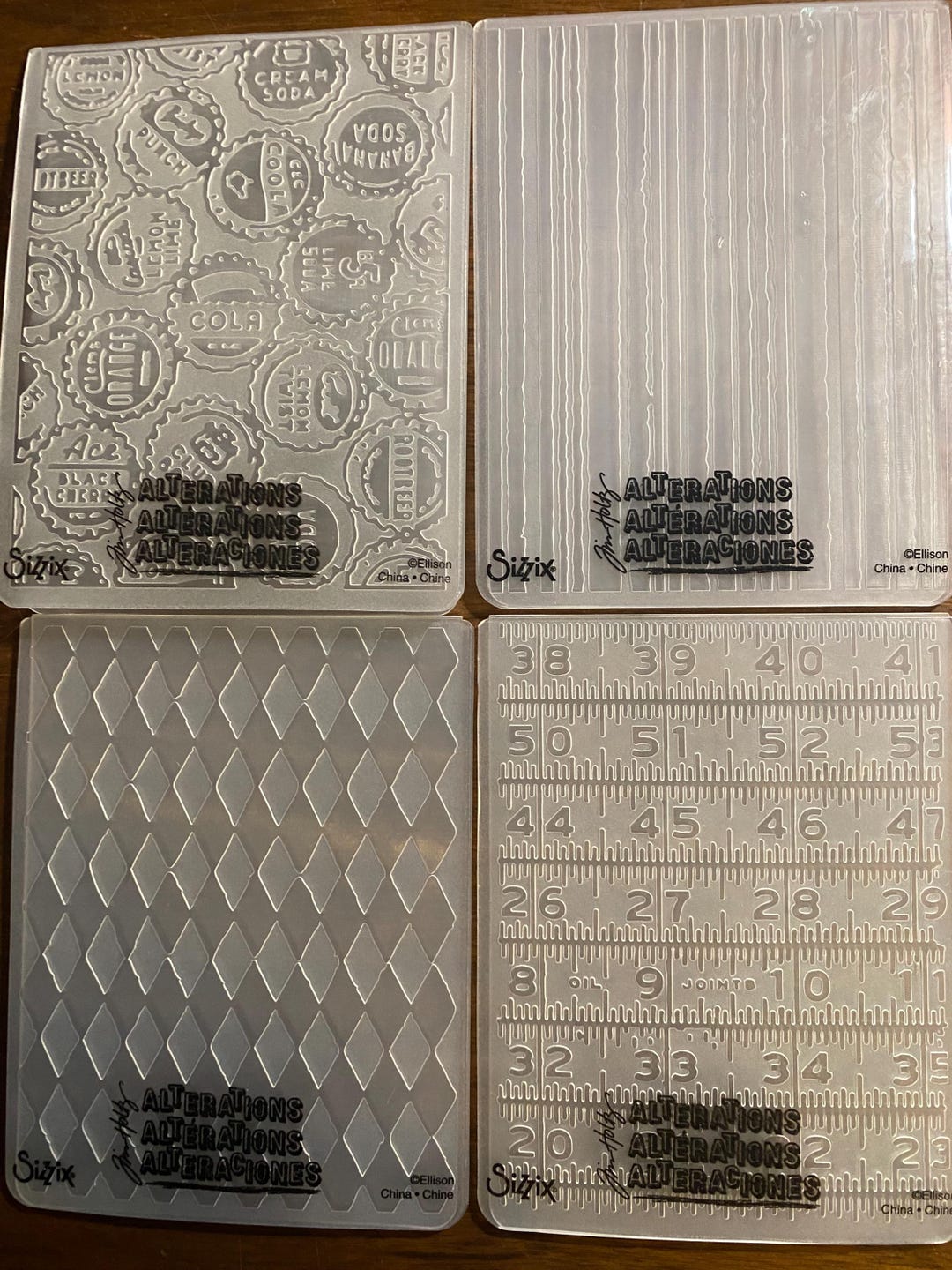 Sizzix Jim Holtz Alterations Altraciones Pick: Ruler Diamonds Cola or ...