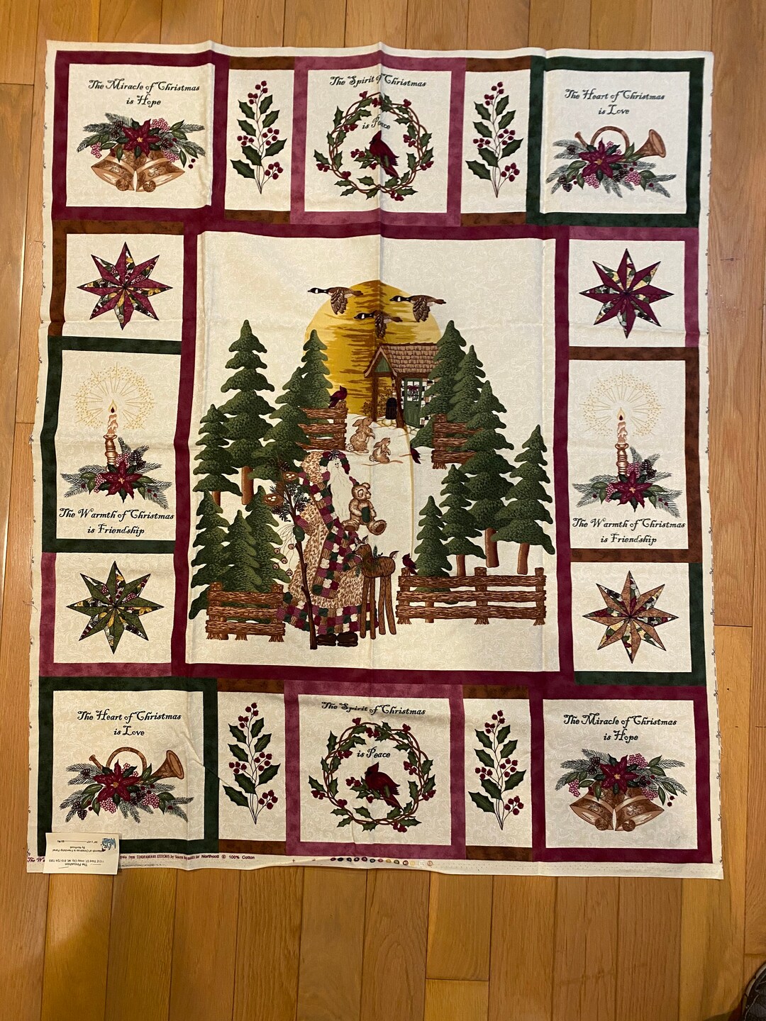 Northcott Warmth of Christmas is Friendship Fabric PANEL - Sharon ...