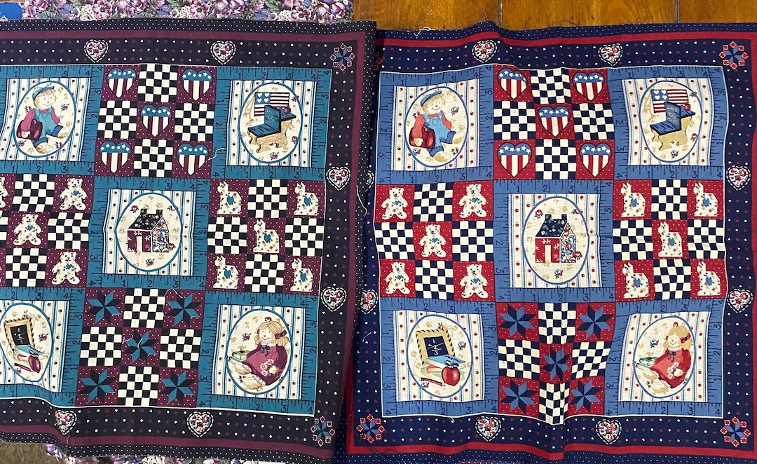 Country Squares - Choose Colors - Pillow Fabric Panels , 1 - 17" X 17 ...