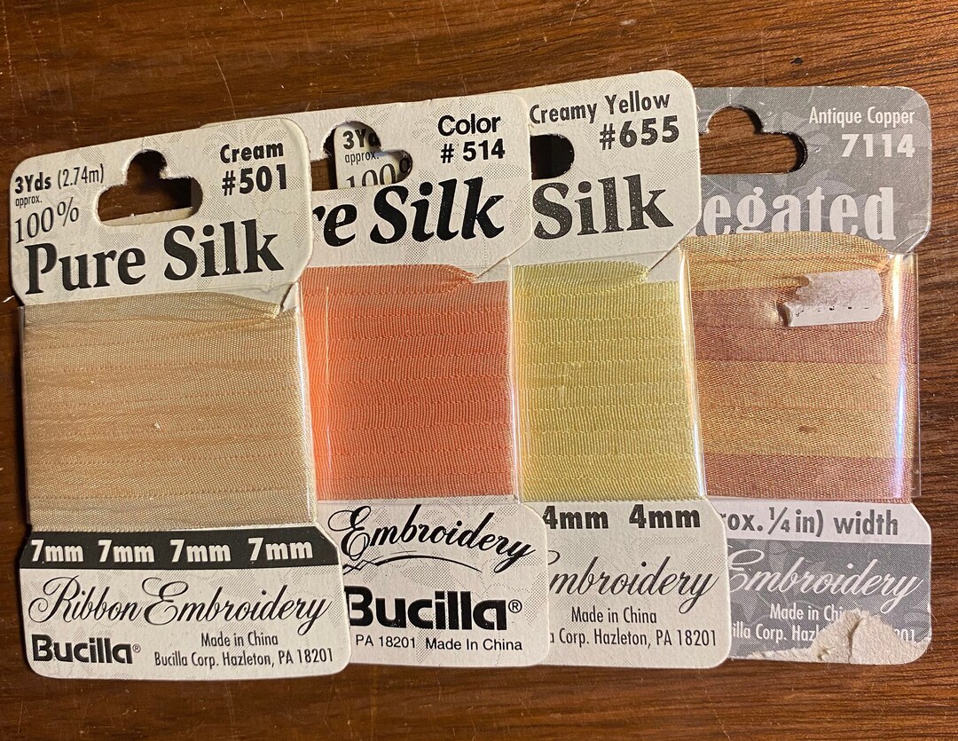 Pure Silk Ribbon Specialty Embroidery Thread Floss Needlepoint, Cross ...