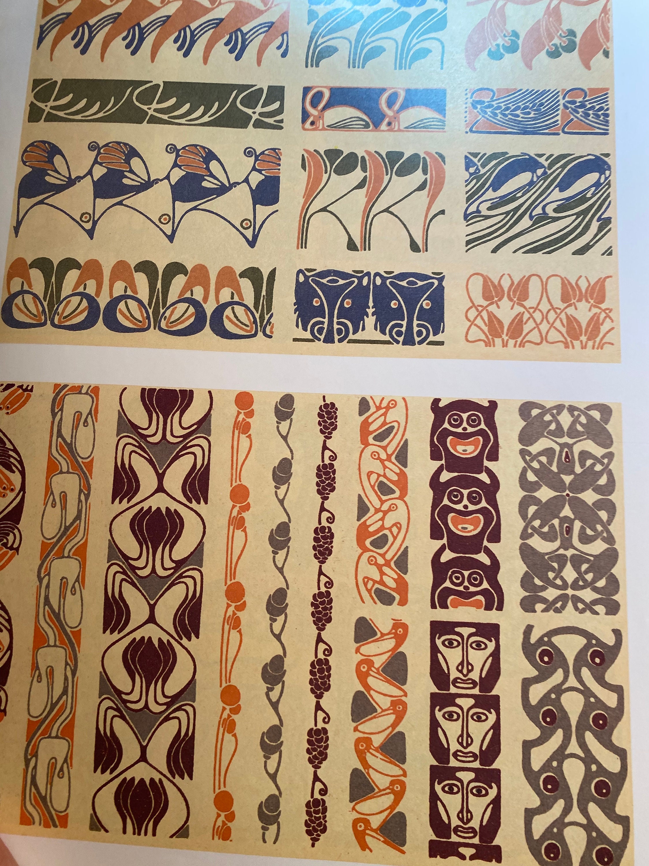 Art Nouveau Motifs Vignettes Designs - J Klinger, H Anker - 1999 ...