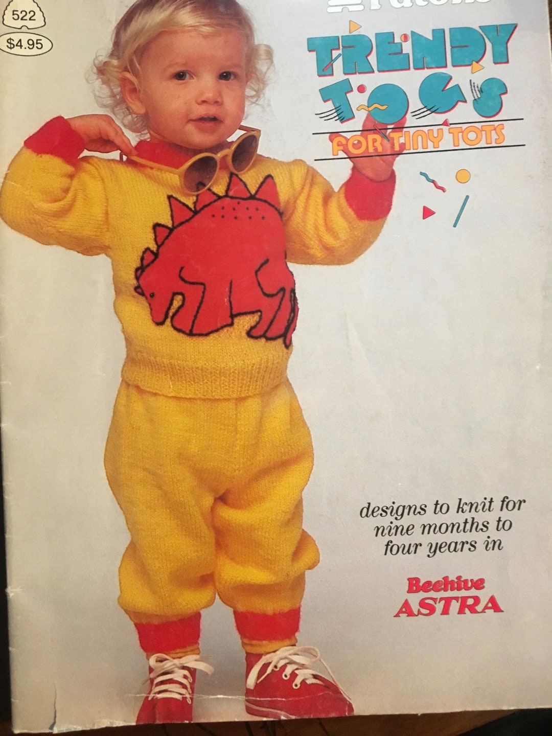 Patons Trendy Togs for Tiny Tots - Knits for Toddlers Sizes 9 M - 4 Yrs ...