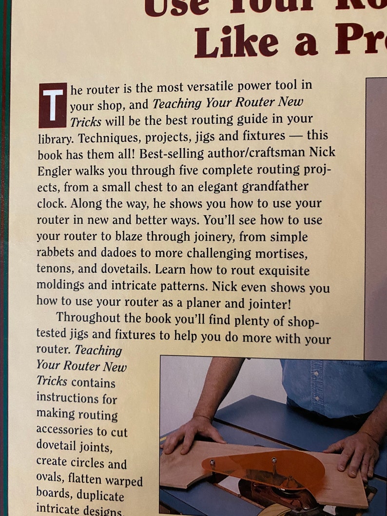 Teaching Your Router New Tricks Nick Engler 1998 | Etsy