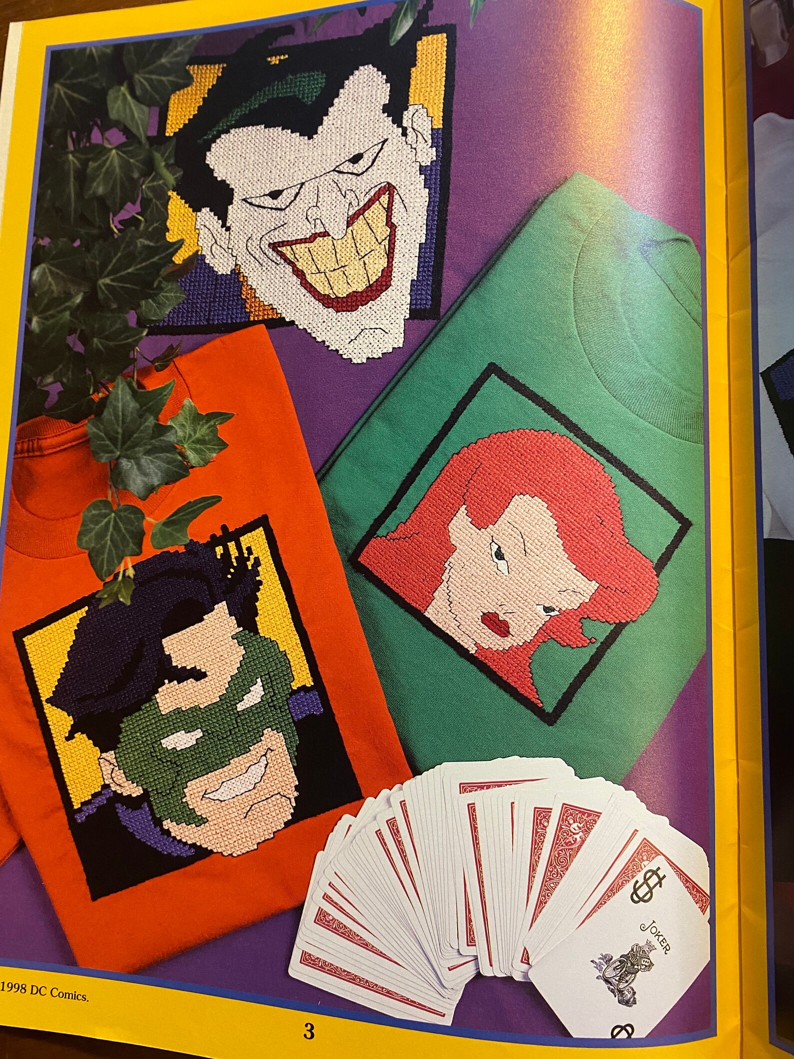 DC Comics Super Heroes Close Ups in Waste Canvas Cross Stitch - Leisure ...