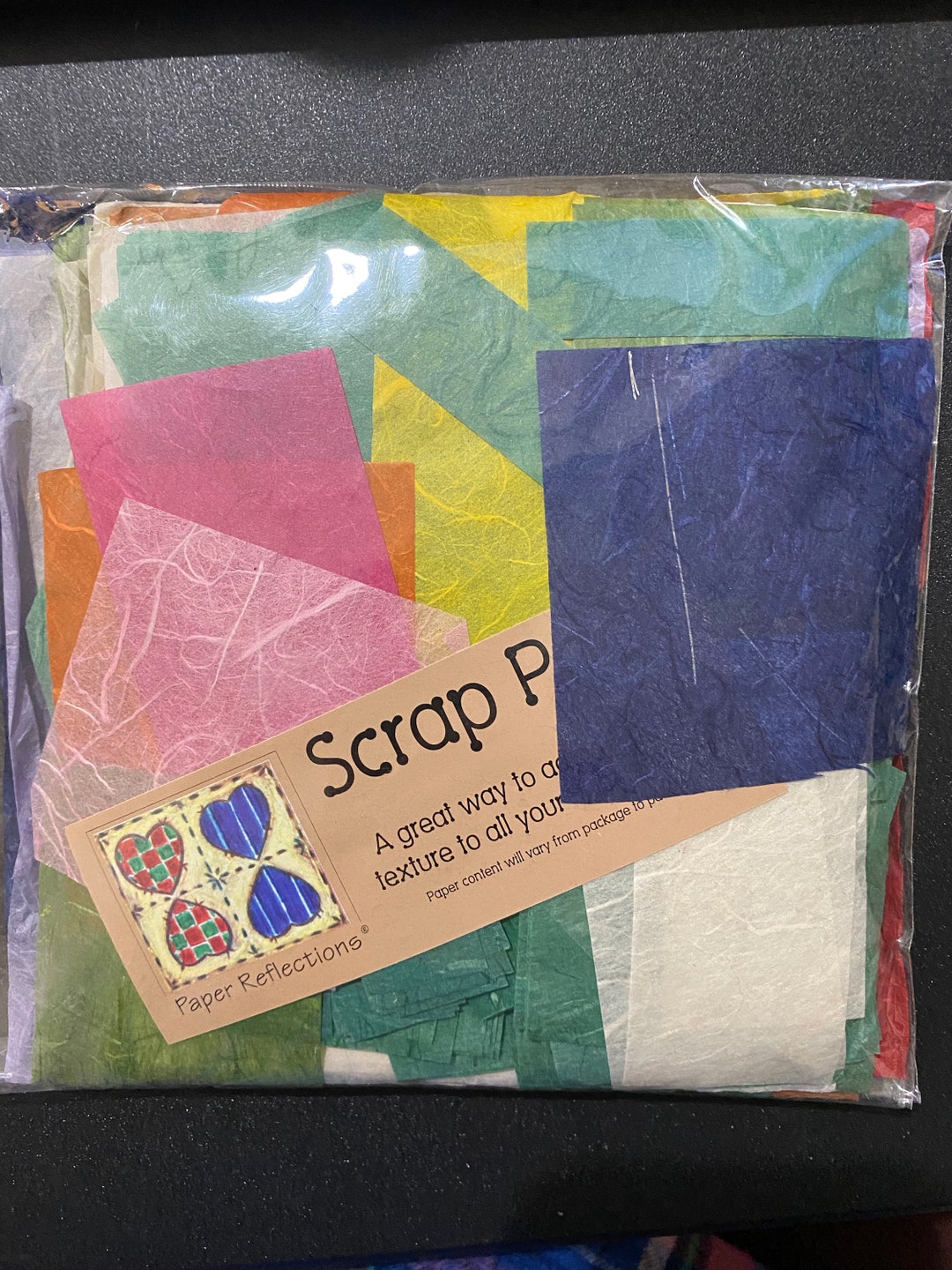 Paper Scrap Pack - 1 Package - Various Sizes and Textures - Pastels and ...