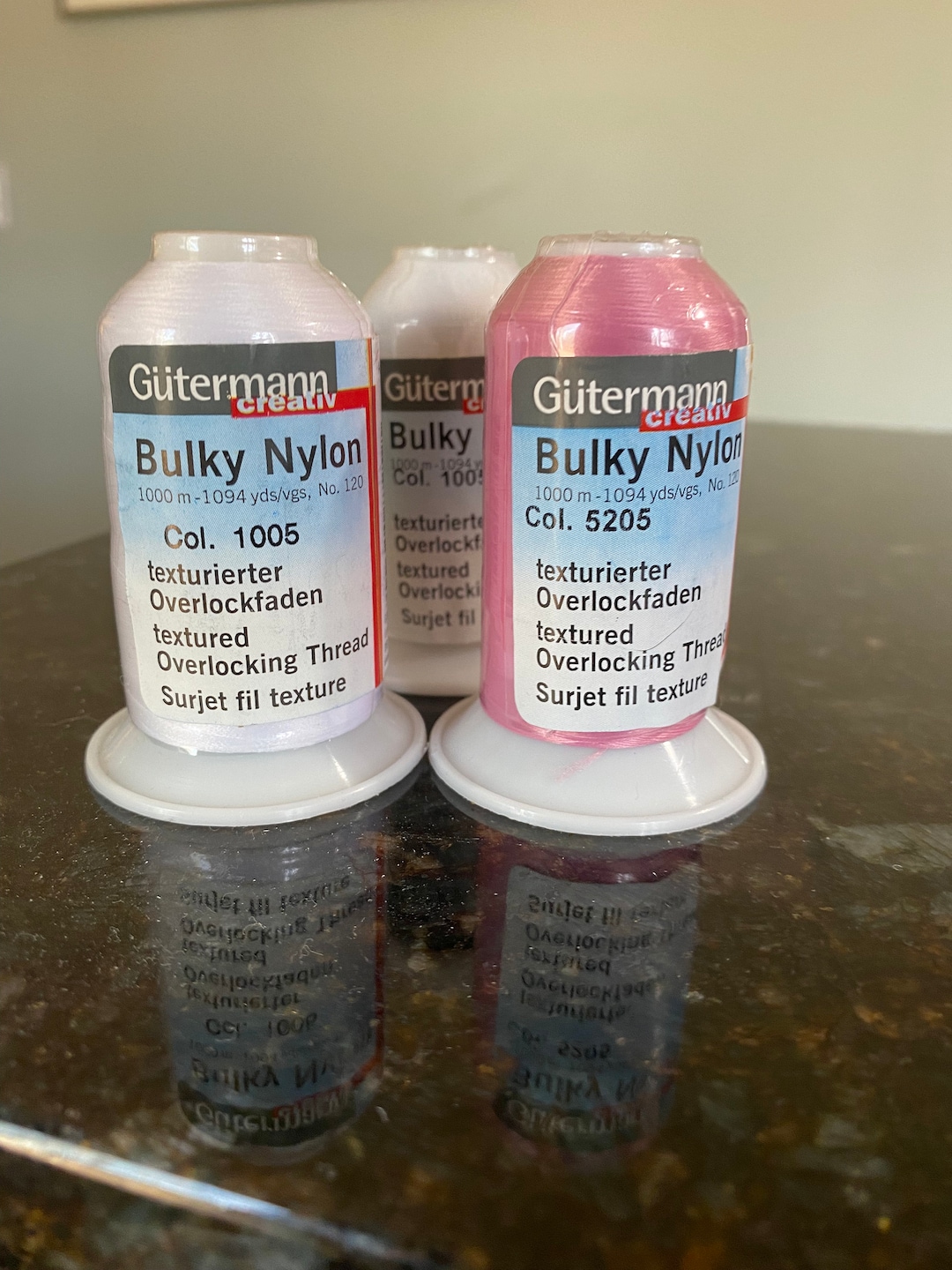 Gutermann Bulky Nylon Textured Decorative Overlock Serger Thread ...