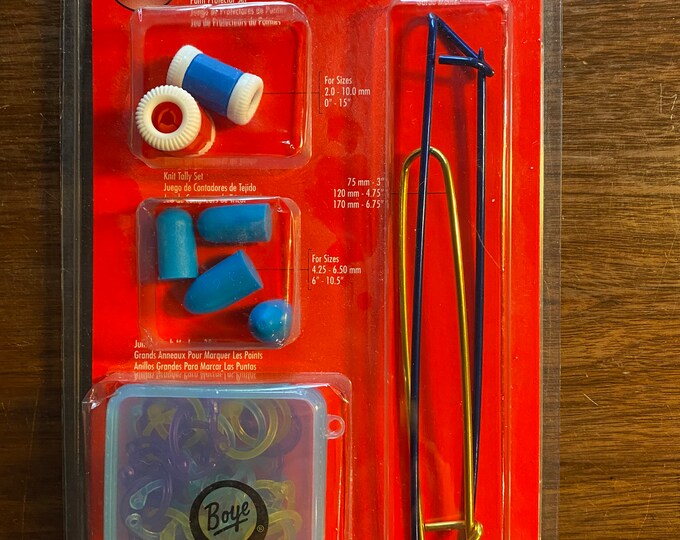 Boye Knitting Accessory Set - Kit - Stitch Holders - Point Protector ...