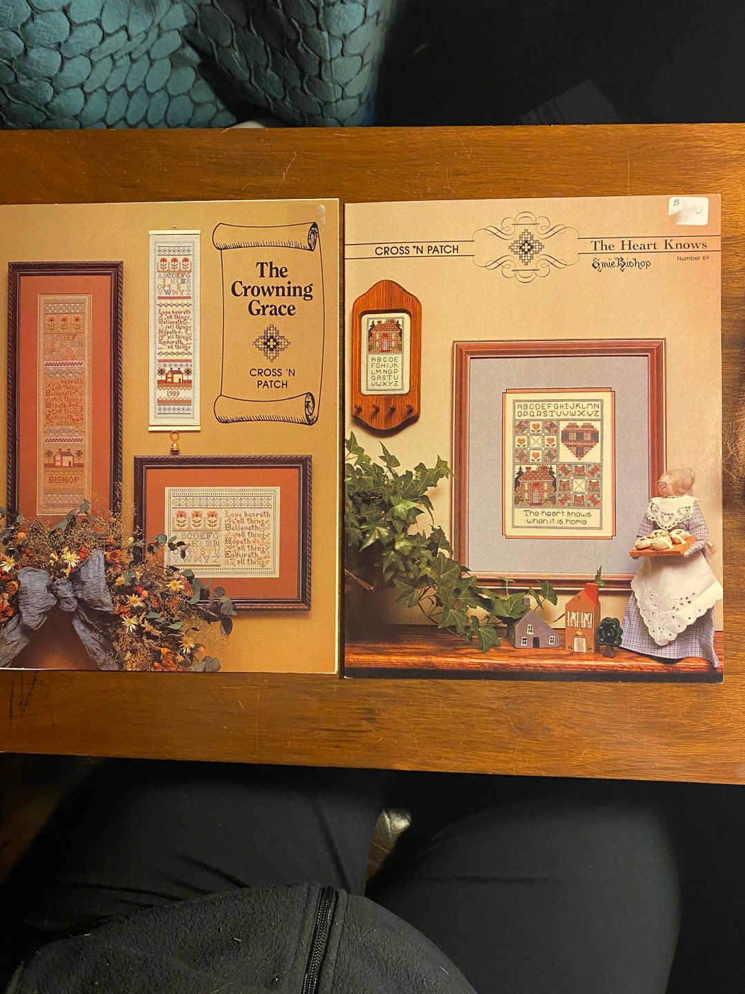 Pick a Sampler: Heart Knows / Crowning Grace Cross Stitch Embroidery - Emie Bishop Cross N Patch ...