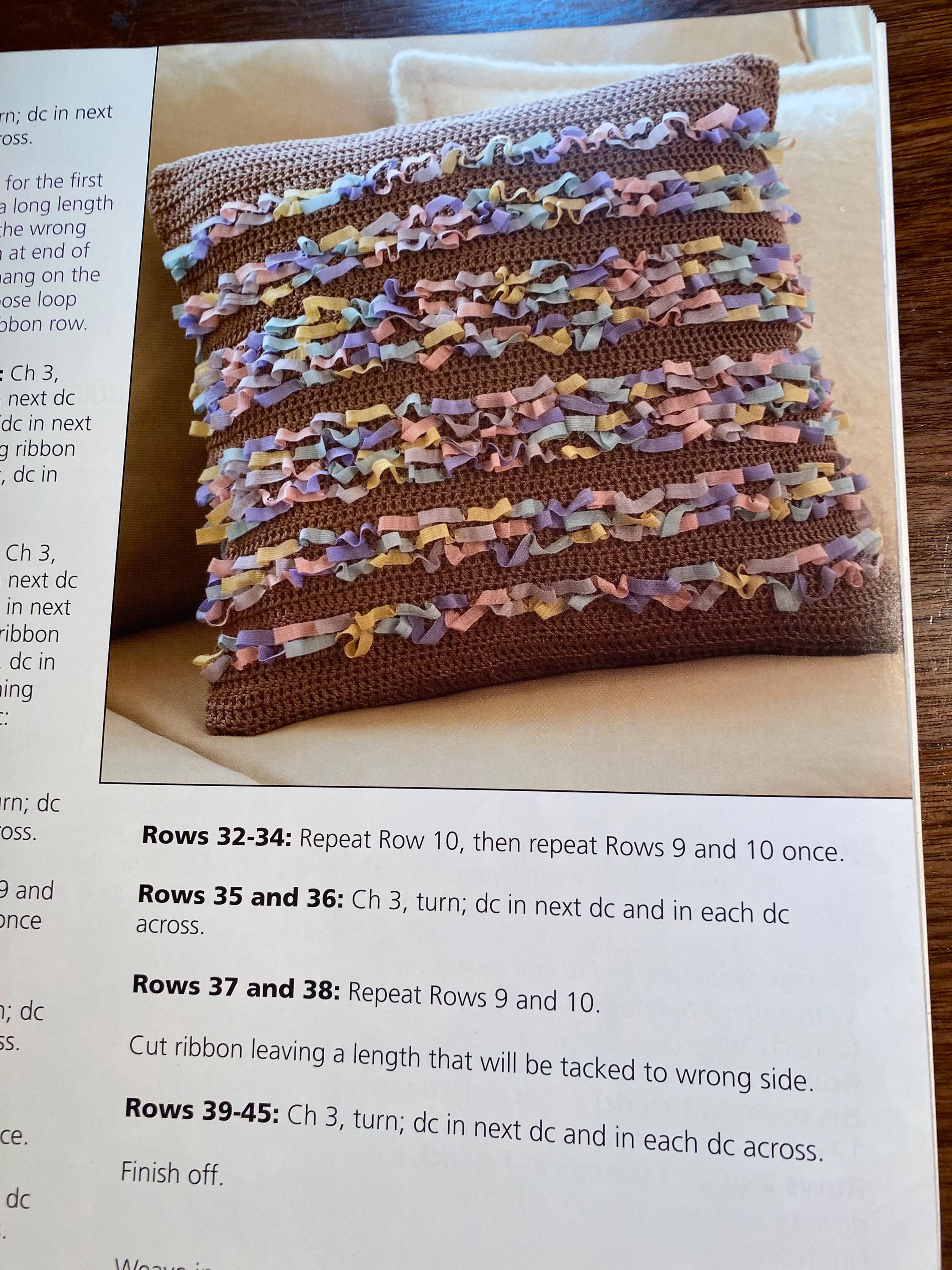 Teach Yourself Crochet Ribbon Accents - Fashion - Leisure Arts 4456 ...