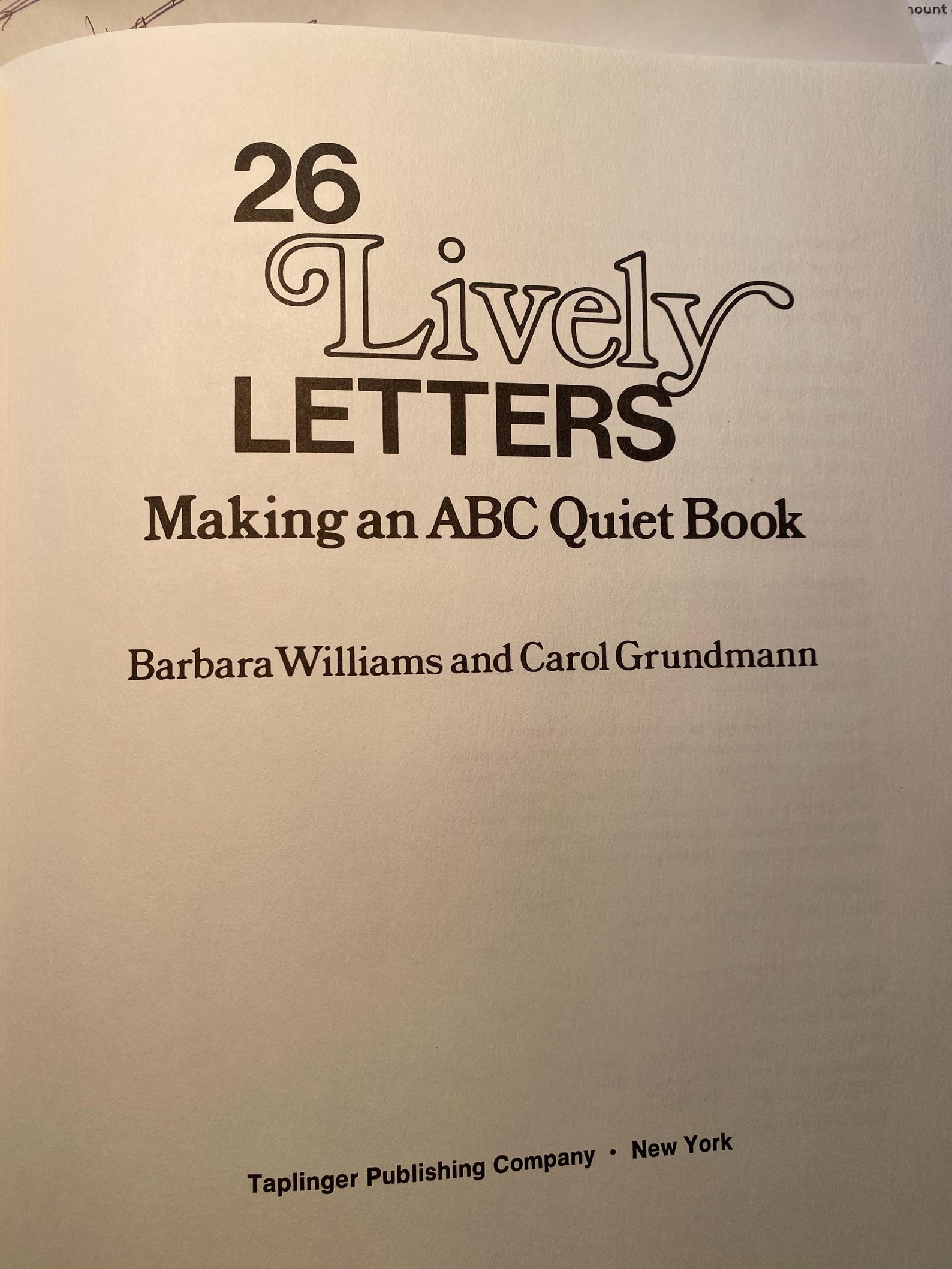 26 Lively Letters Making an ABC Quiet Cloth Book - Alphabet - B ...