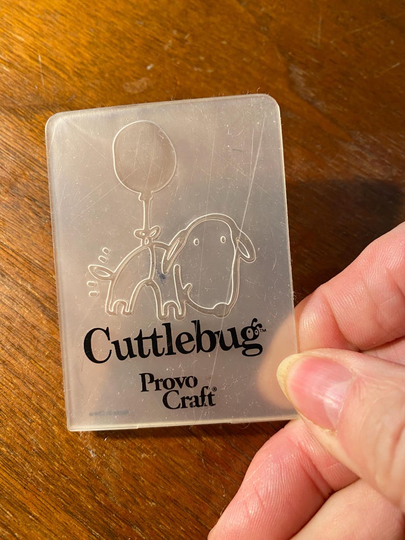 Dog Hanging on Balloon - Cuttlebug for Roller Machine - Papercrafting ...