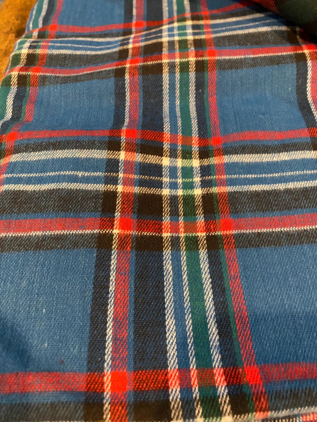Tartan Plaid Fabric Blue / Red / Green / Black - 34" X 46" Wide - Etsy