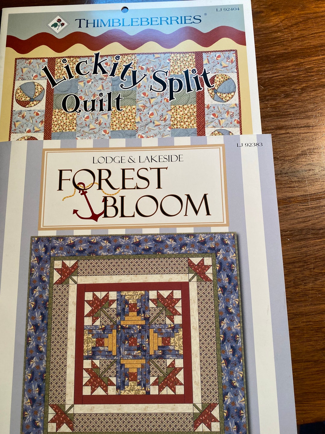 Pick: Lickity Split Quilt or Forest Bloom - Quilted Wallhanging Pattern ...