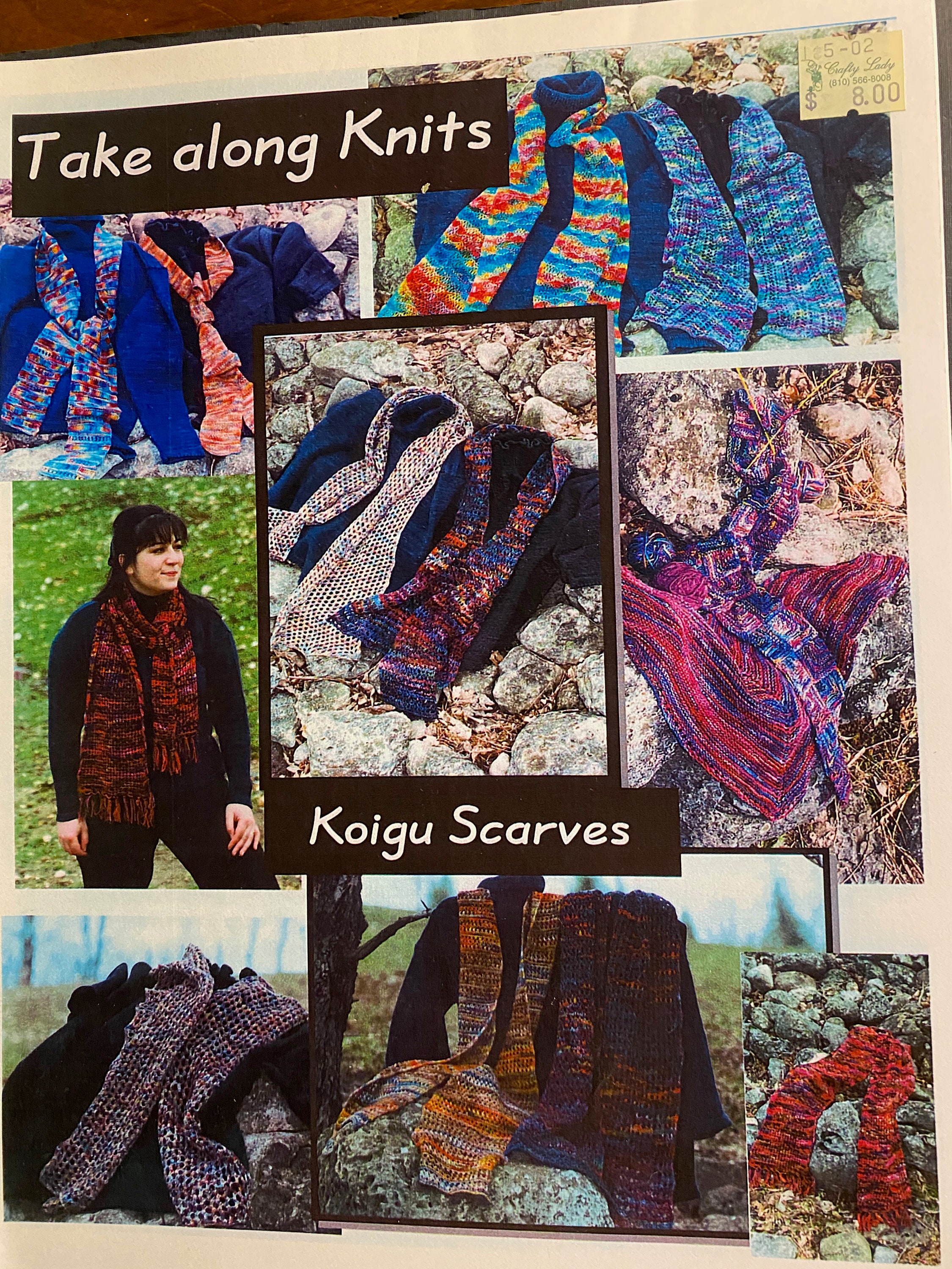 Crochet Koigu Wool Designs 2001 Take Along Knits Koigu Scarves Maie ...