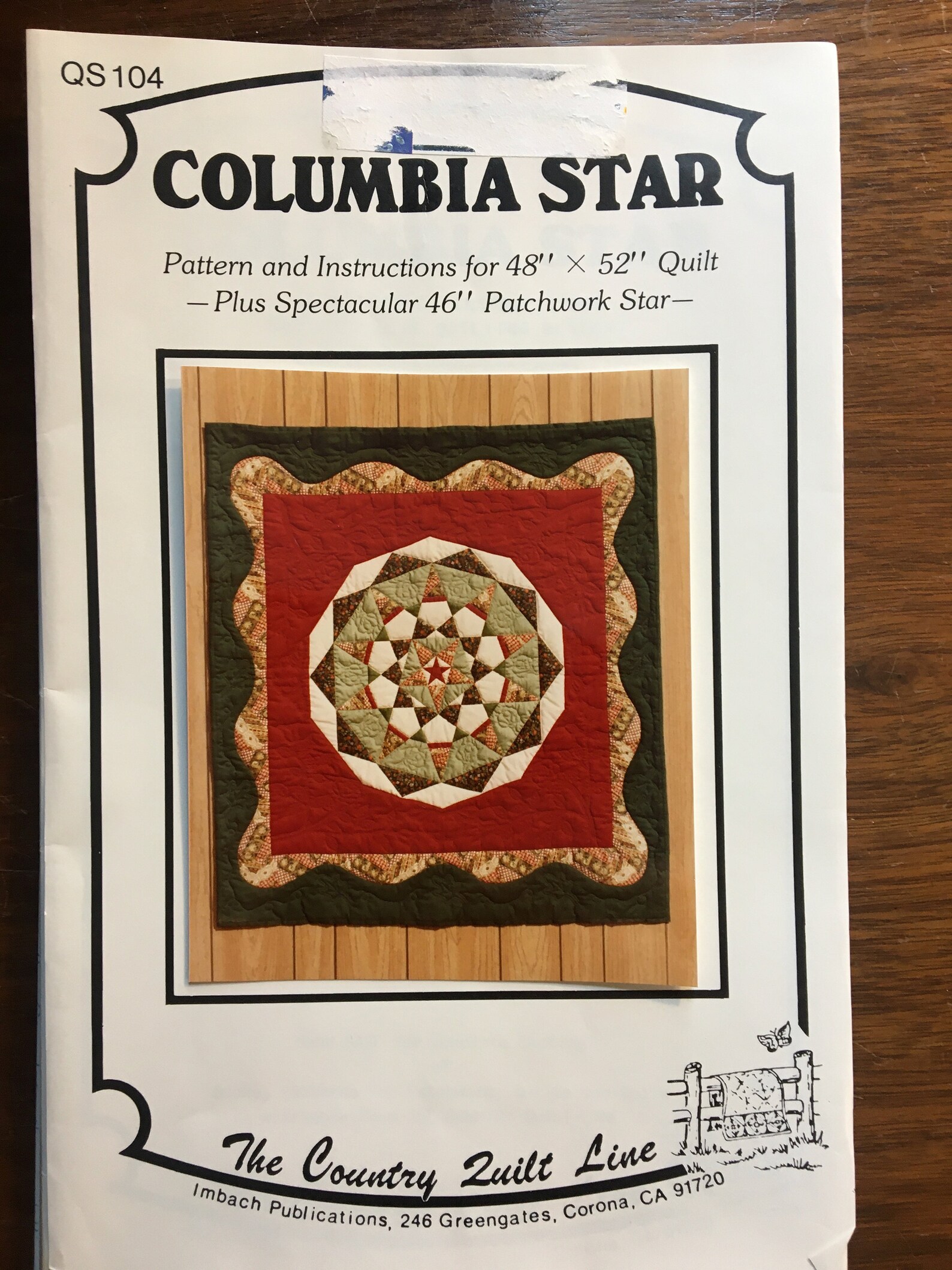 Columbia Star Quilt Pattern Quilt Block Pattern 48 X - Etsy