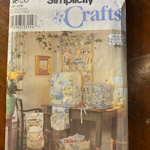 Shoe Caddy, Appliance Cover Etc PATTERN - Simplicity 8826 - Home ...