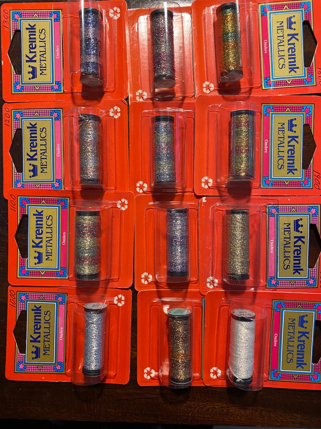 Kreinik Ombre - Pick Color Metallics Specialty Embroidery Thread Floss ...