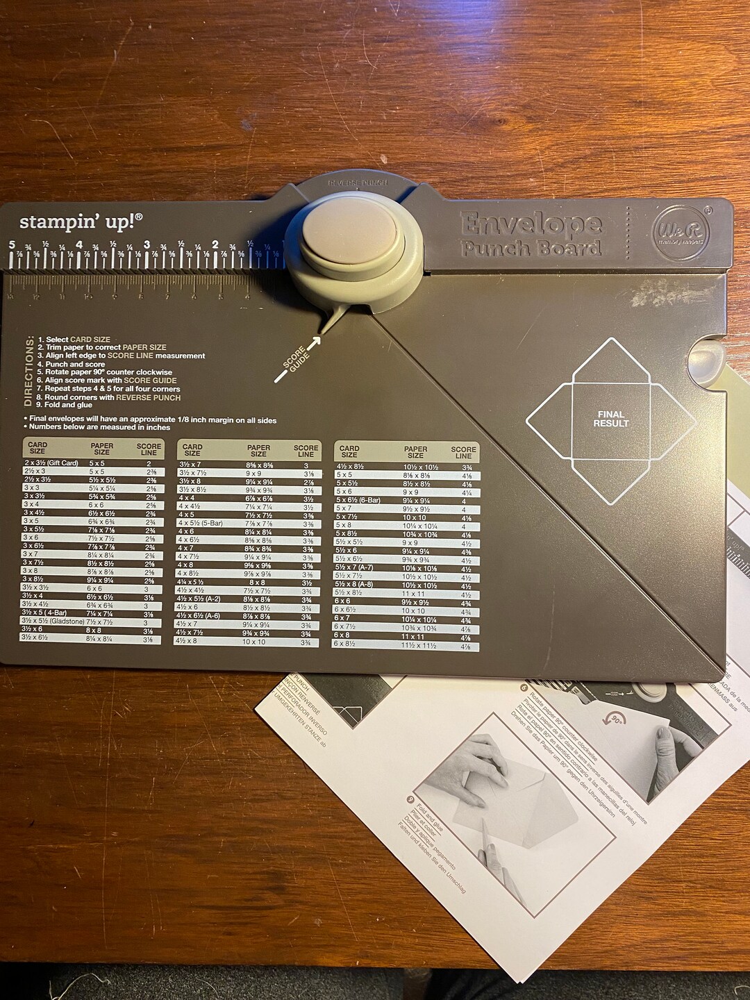 Envelope Punch Board Make Envelopes / Paper Edge / Punch Cutter ...