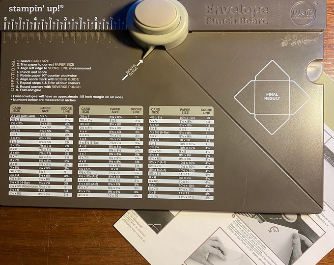 Envelope Punch Board - Make Envelopes / Paper Edge / Punch - Cutter ...