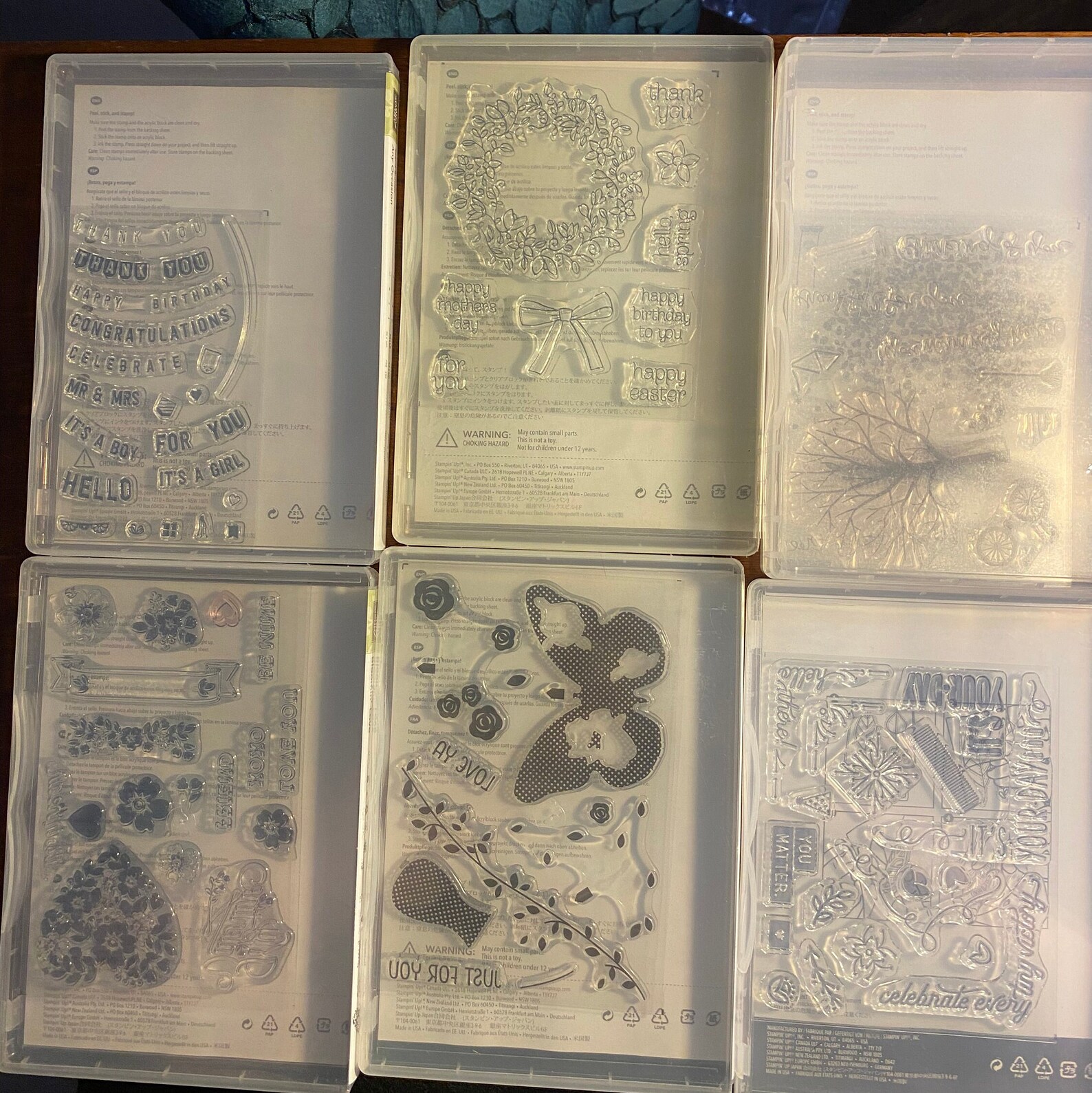 Stampin UP Rubber Stamp Blocks - Choose Design - Paper Crafting, Print ...