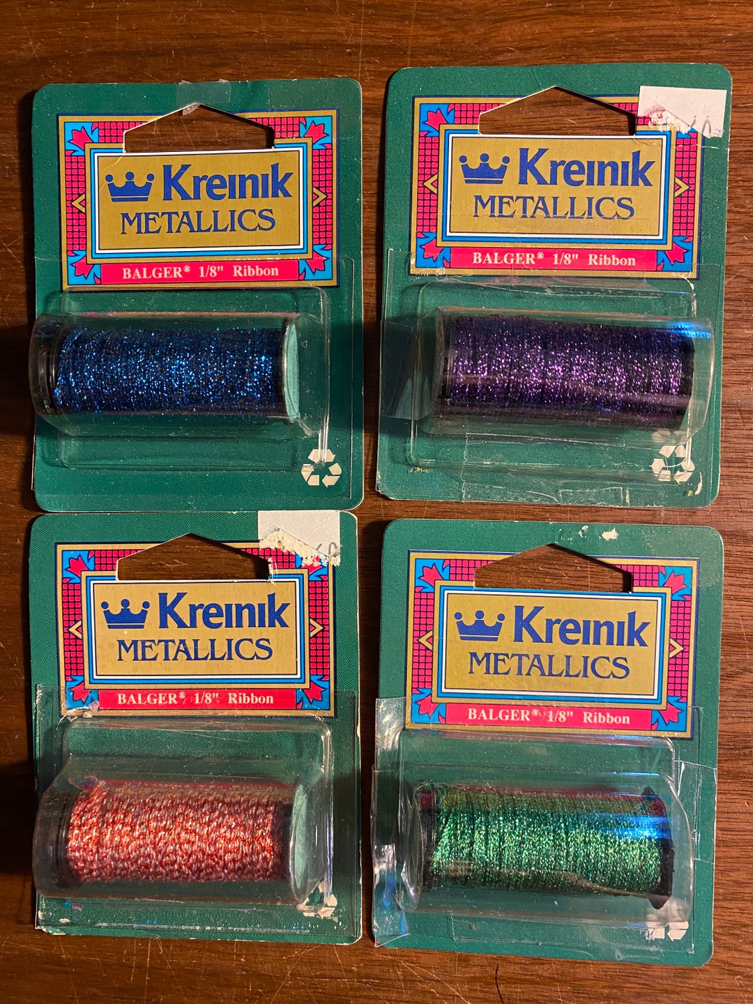 Kreinik 1/8" Ribbon - Pick Color Metallics Specialty Embroidery Thread ...