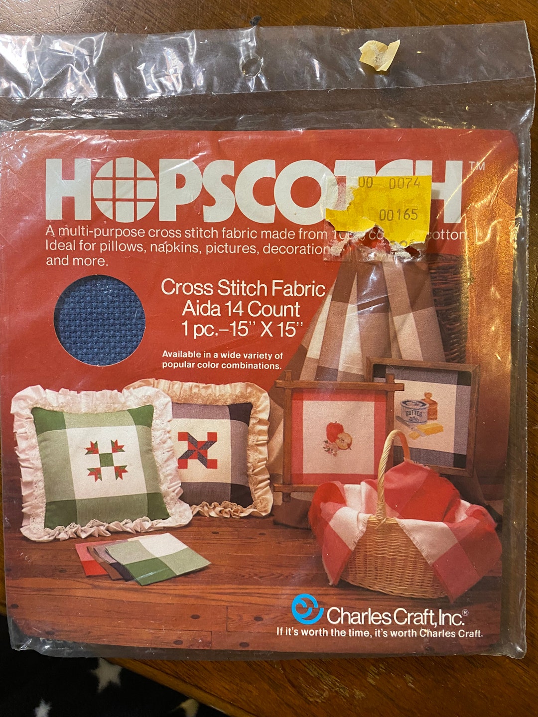 Hopscotch Border Cross Stitch Fabric by Charles Craft, Aida 14 Count 1 ...
